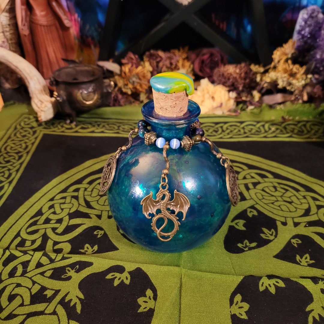 Potion Bottle, Spell Bottle, Bottle, Magick, Ink Stained - Etsy