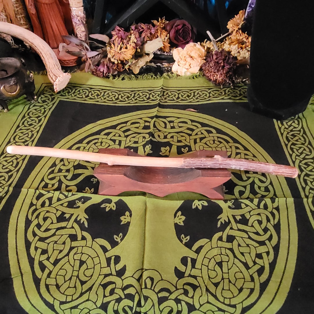 Rowan Magic Wand, Rowan, Mountain Ash, Hand Carved Magic Wand, , Occult ...
