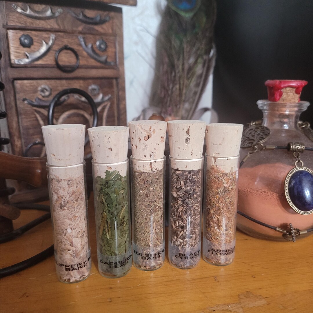 Herb Collection, Tulsi Holy Basil, Dandelion Leaf, Slippery Elm Bark ...