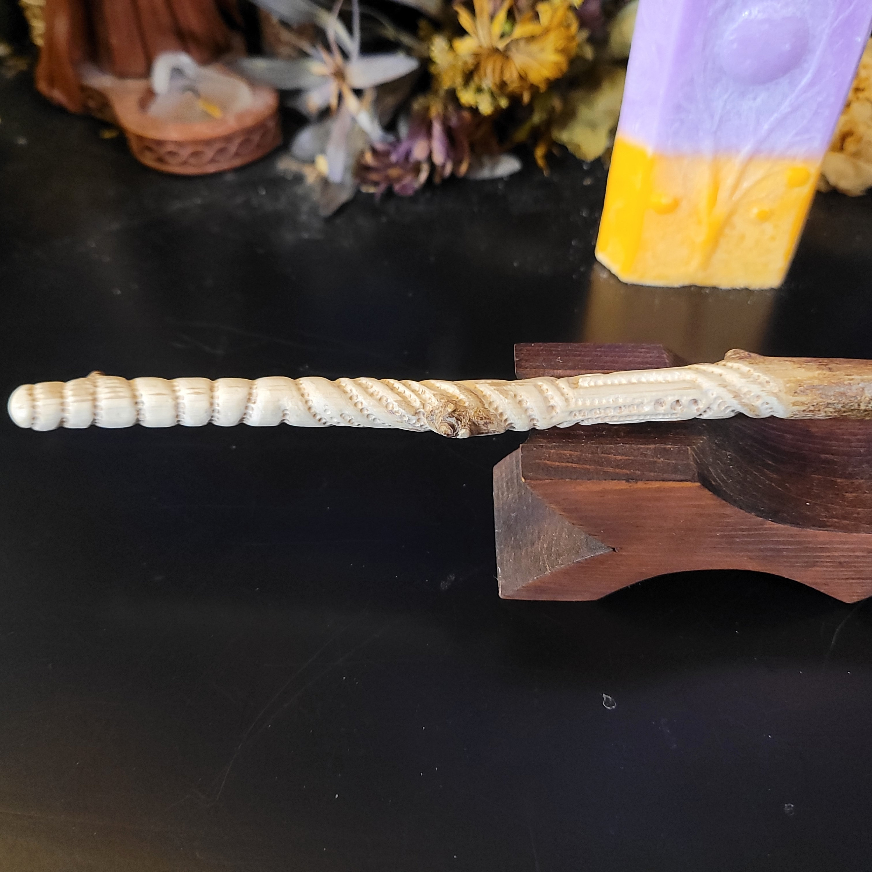 Rowan Magic Wand, Rowan, Mountain Ash, Hand Carved Magic Wand, Magick ...