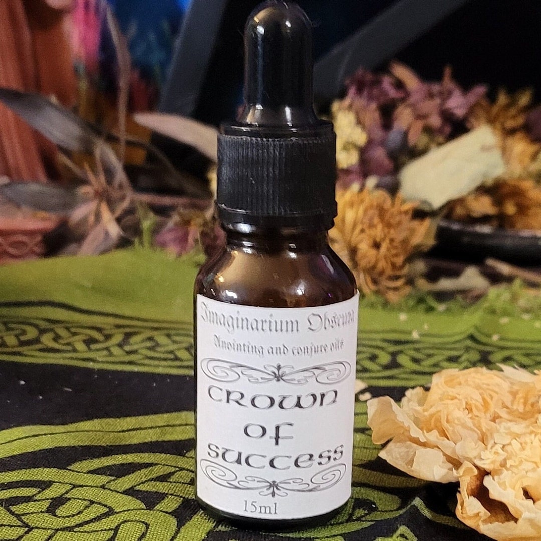 Crown of Success Oil Dropper Bottle, Spell Oil, Conjure Oil, Occult ...