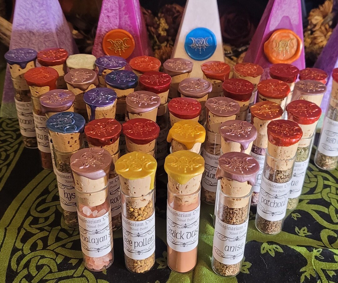 Herb Bottle 20ml + Refill Poke Root Slippery Elm Bark Thyme Tulsi Holy ...