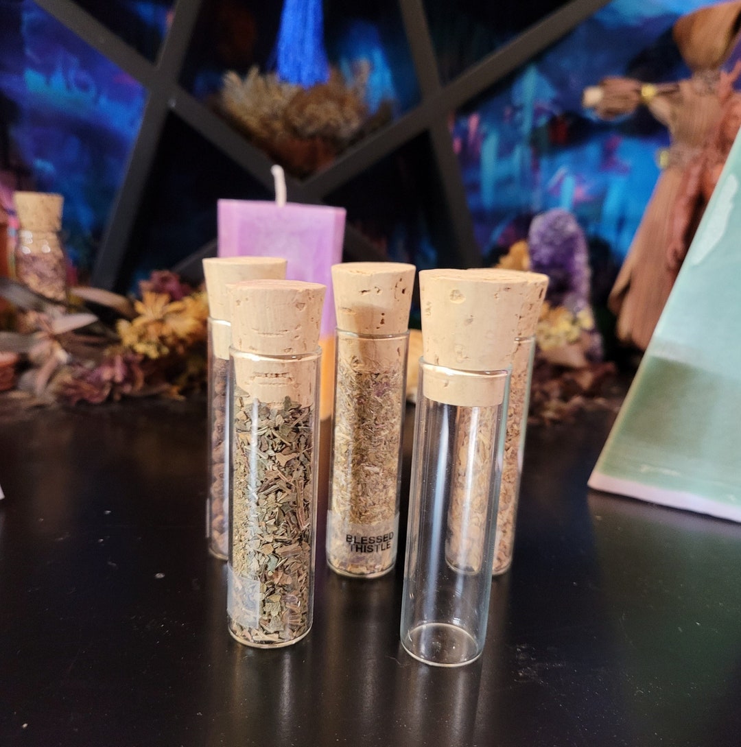 Herb Bottles, Bottles of Herbs, Apothecary, Wiccan Supplies, Herbs - Etsy