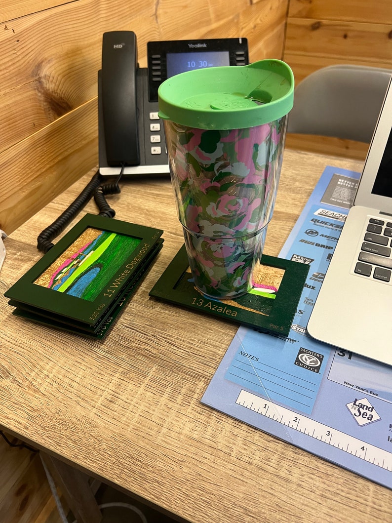 Masters Augusta National Set Wooden Coasters Berckmans Place Inspired ...