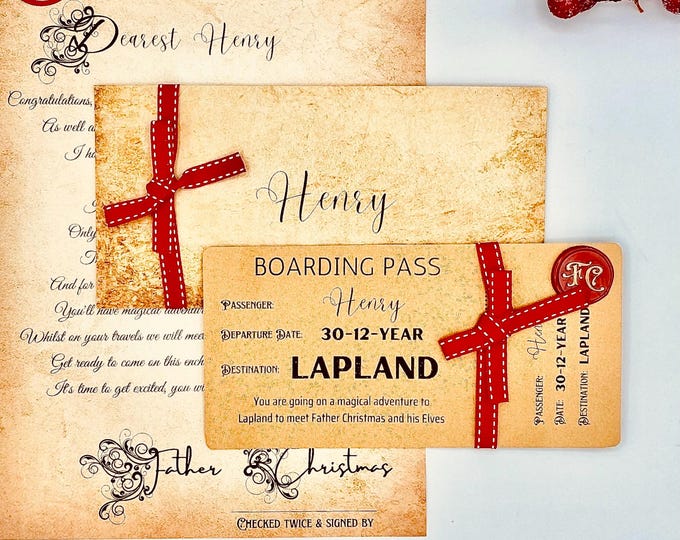 Personalised Lapland Invitation From Santa Santa's Invite to Lapland ...