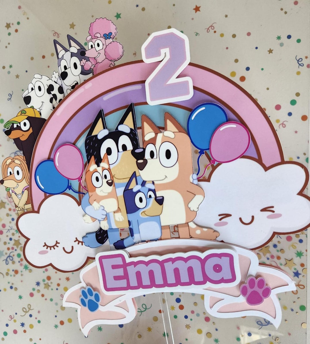 Caketopper Bluey, Bluey Birthday, Bluey Decoration, Birthday Boy ...