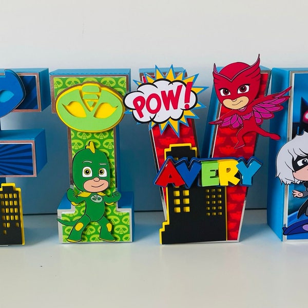 Pj Mask Decorations - Etsy