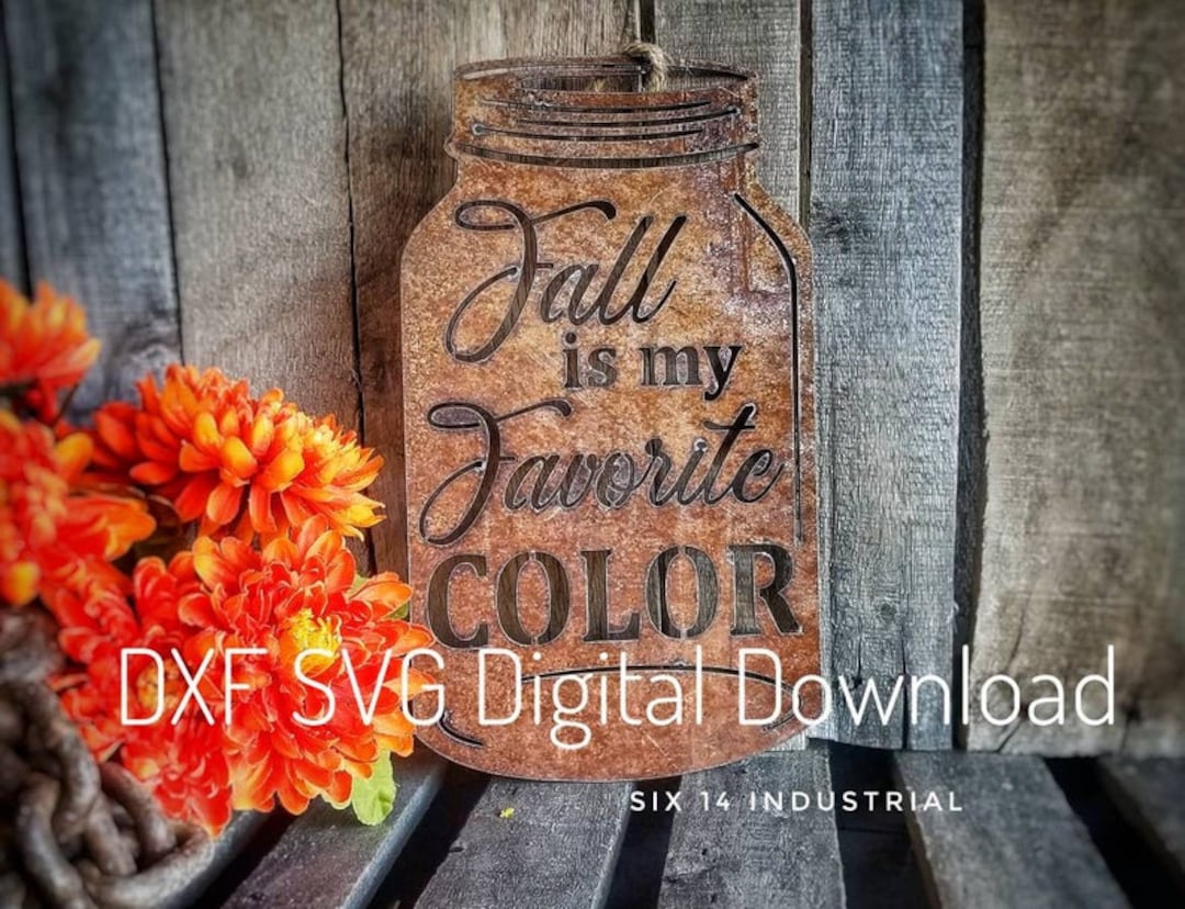 DXF Fall is My Favorite Color SVG DXF - Etsy