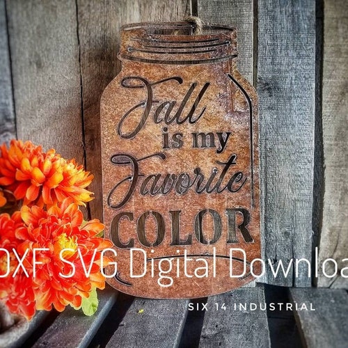 DXF Fall is My Favorite Color SVG DXF - Etsy