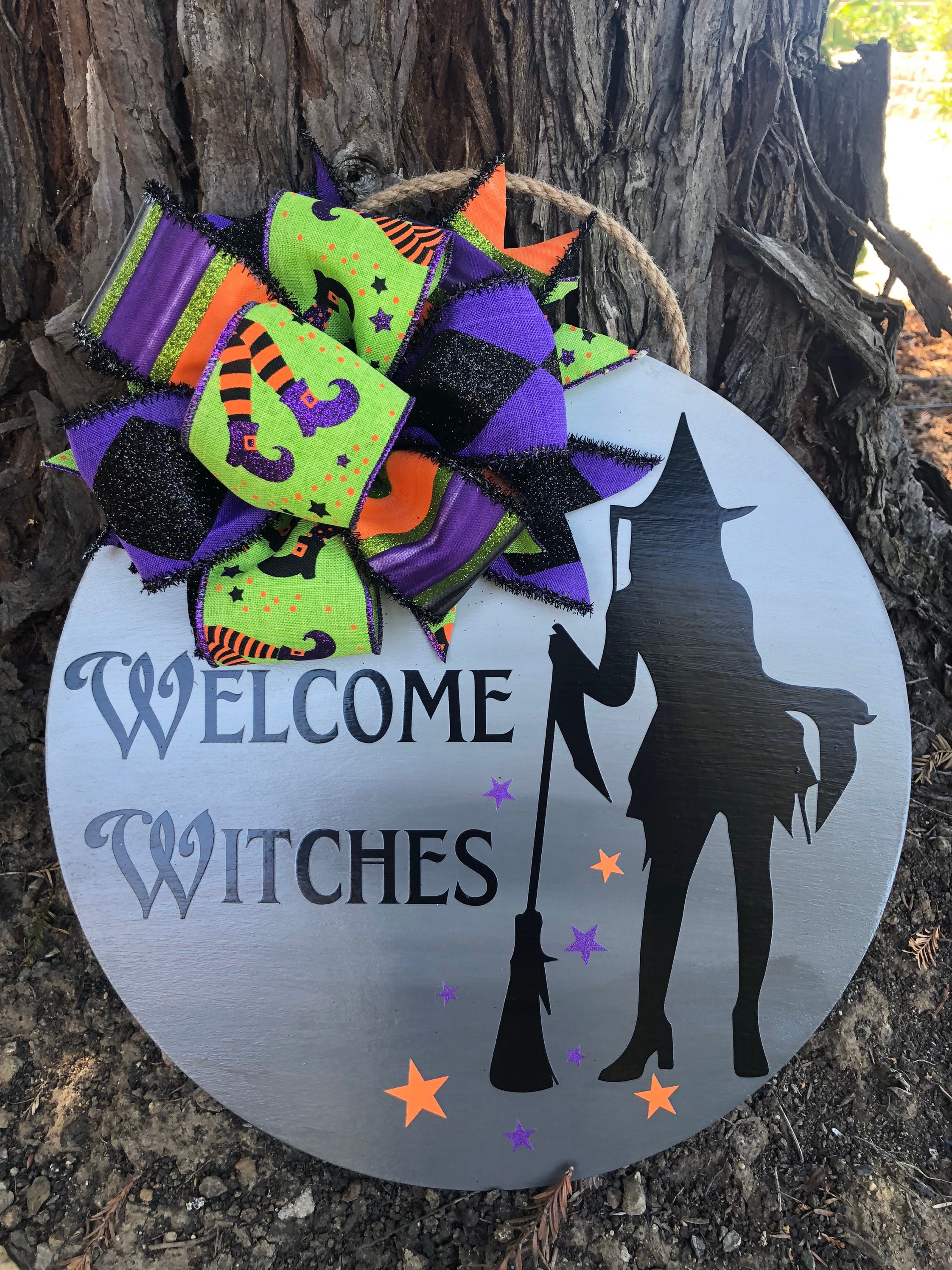 Welcome Witches Door Hanger Welcome Witches Sign Halloween - Etsy