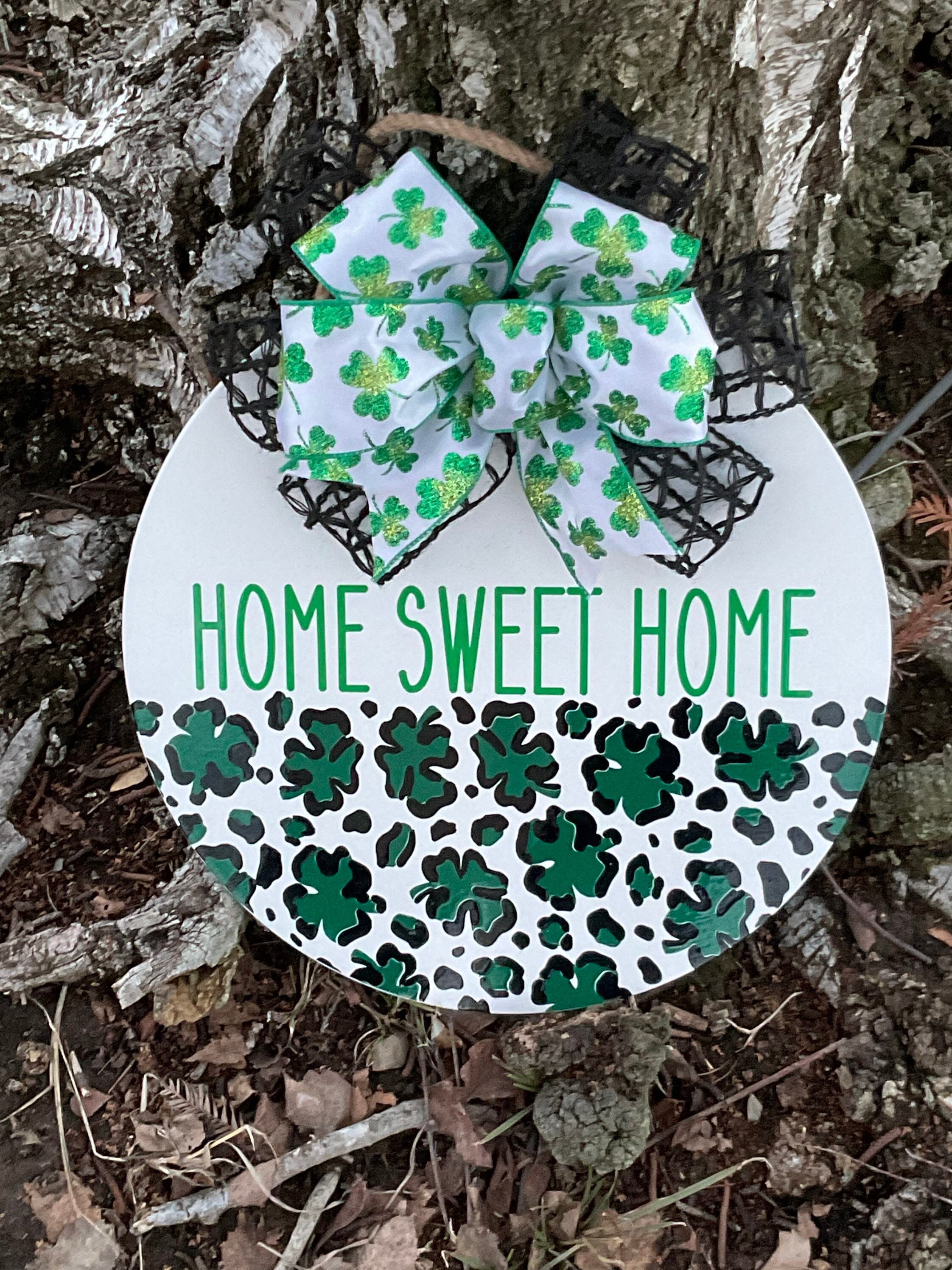 St Patrick's Day Door Hanger, Shamrock Door Wreath, St Patrick's Day ...