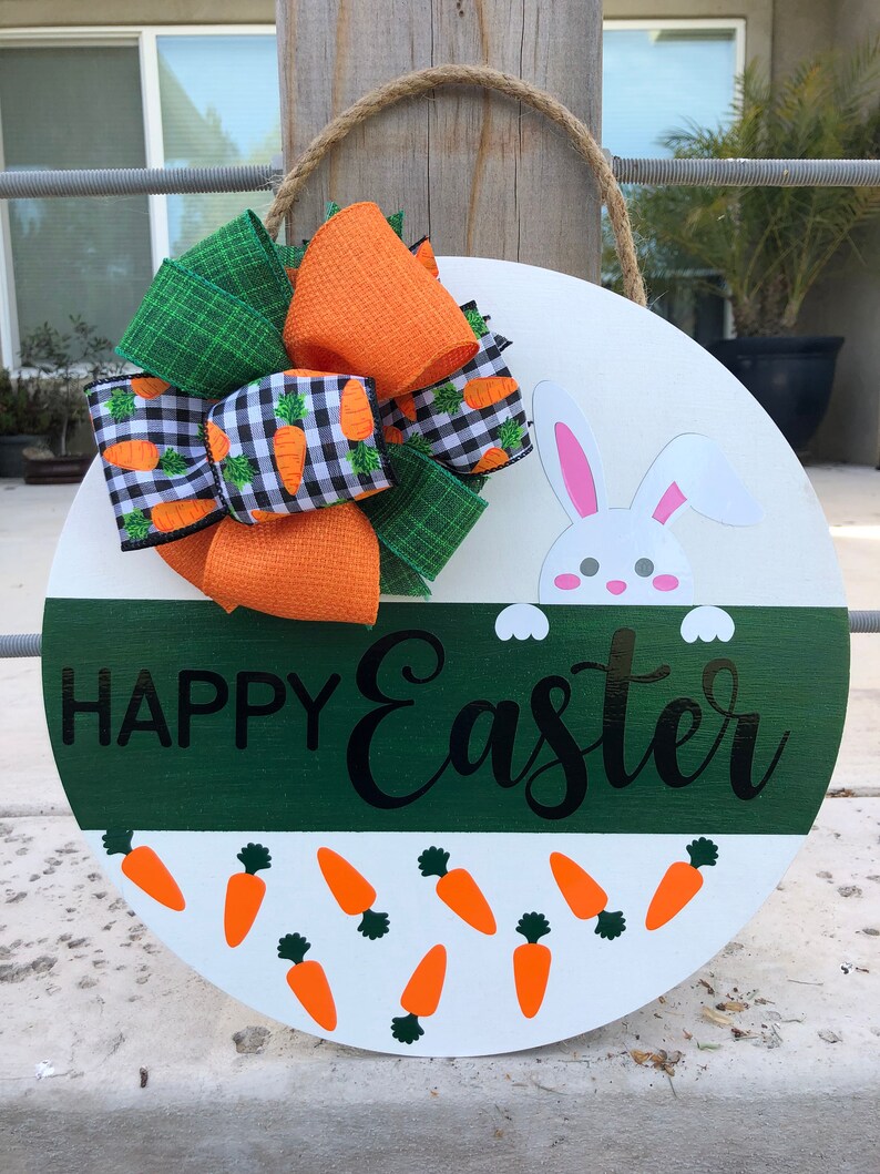 Happy Easter Door Hanger, Happy Easter, Door Sign, Easter Door Hanger ...