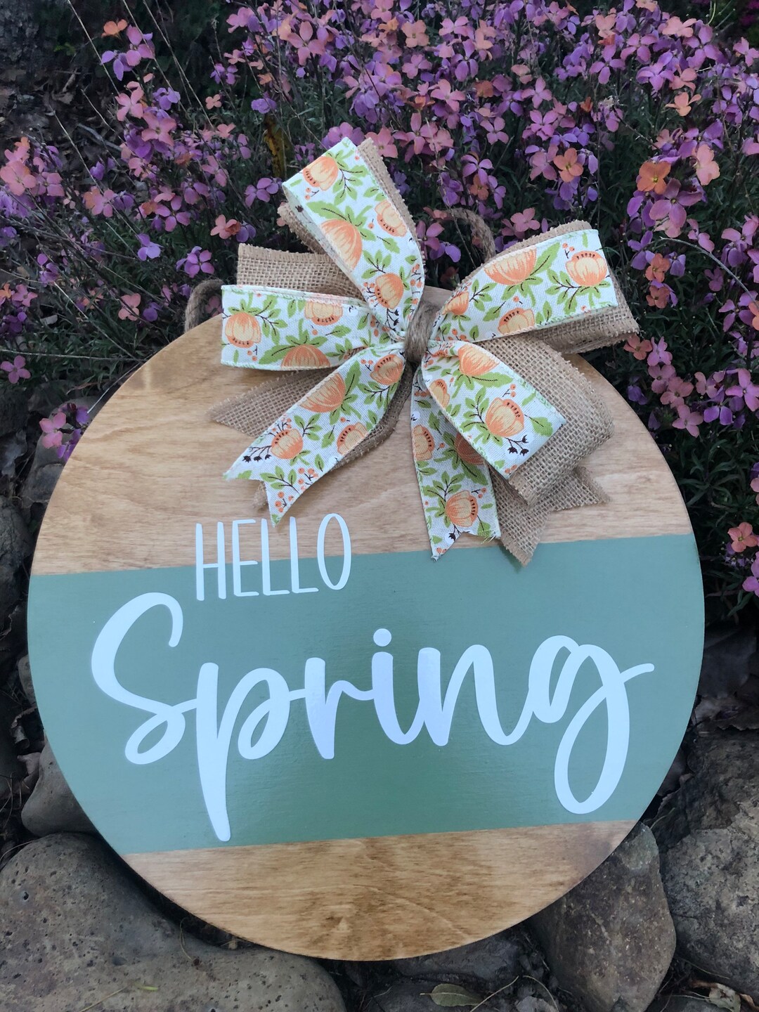 Hello Spring Door Hanger, Spring Door Hanger, Hello Spring Door Wreath ...