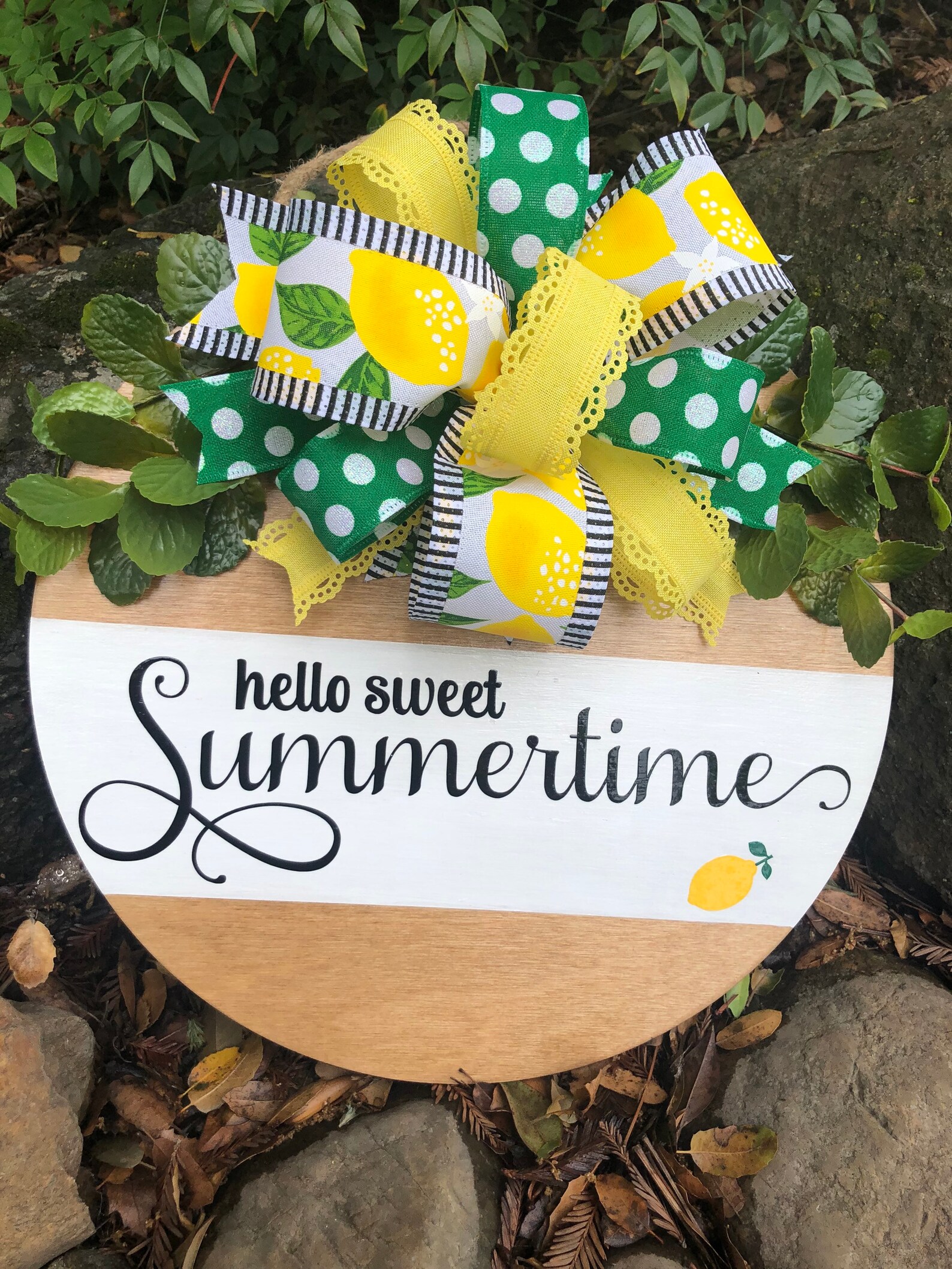 Summer Front Door Decor Summer Door Hanger Hello Summer | Etsy