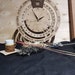 14.9" (38cm) Desk Calender Vintage-style Wooden Desk Clock, Elegant ...