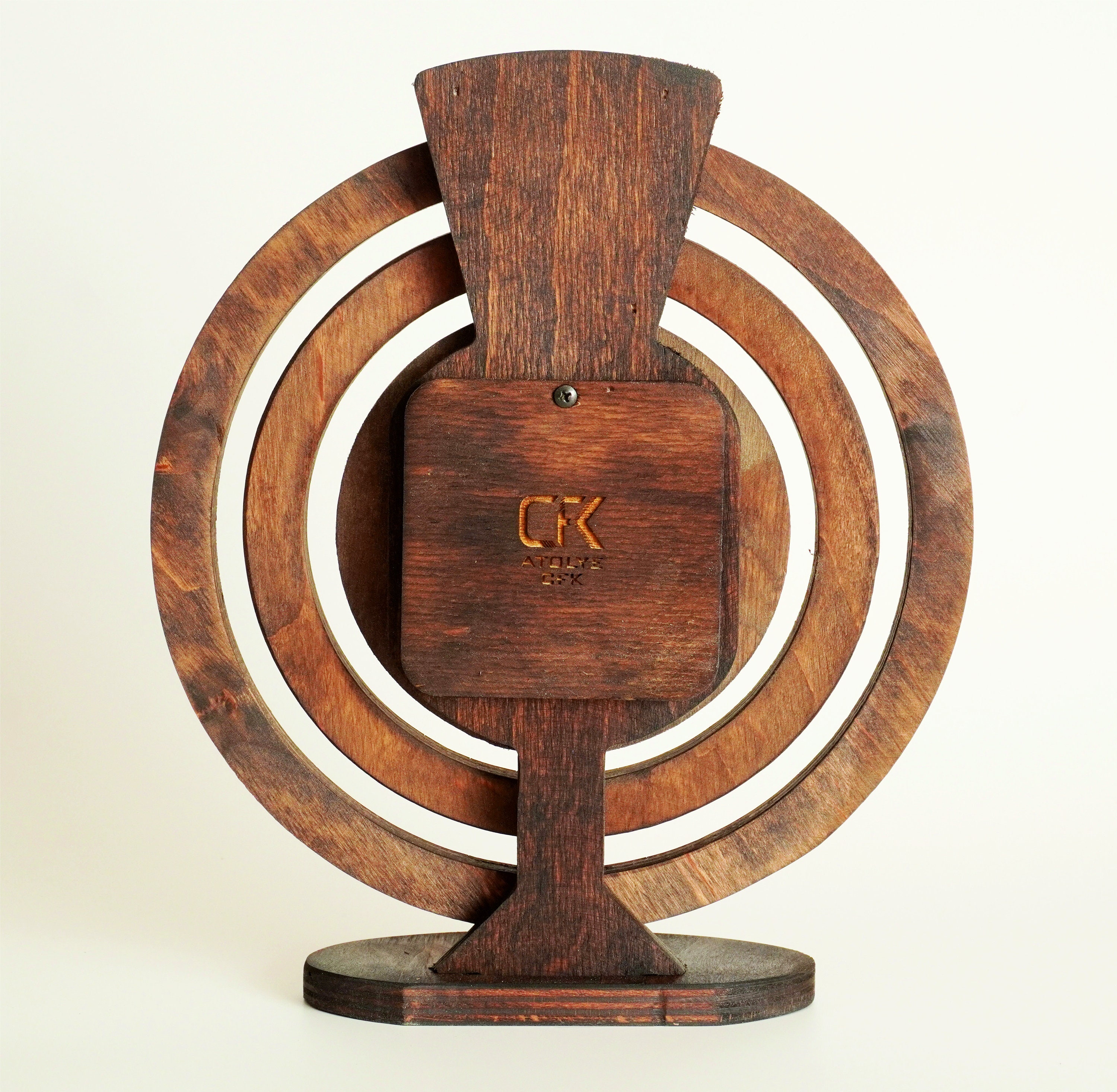 14.9" (38cm) Desk Calender Vintage-style Wooden Desk Clock, Elegant ...