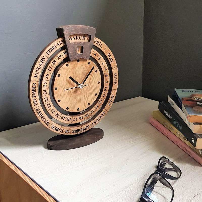 Rustic Desk Clock - Etsy