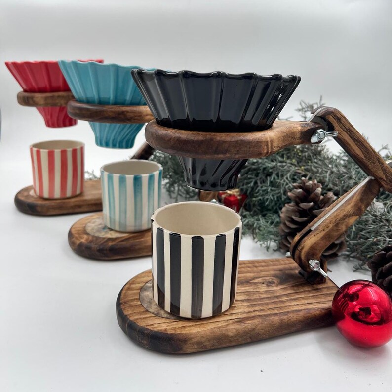 Hand Made Coffee Stand Pour Over Ceramic Coffee, Coffee Accessories ...