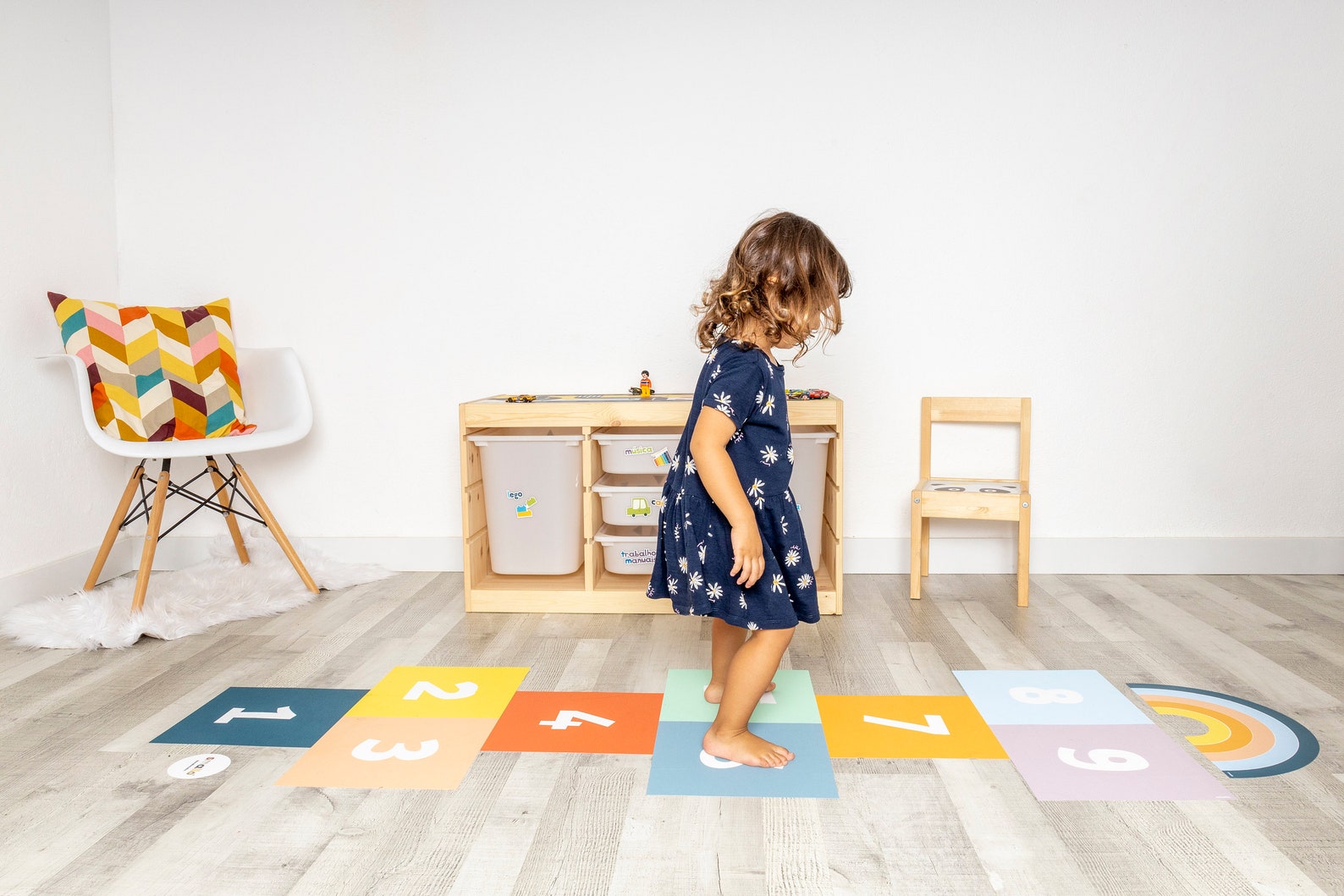 Hopscotch Decal Colored Hopscotch Sticker Hopscotch Game Vinyl Decal ...