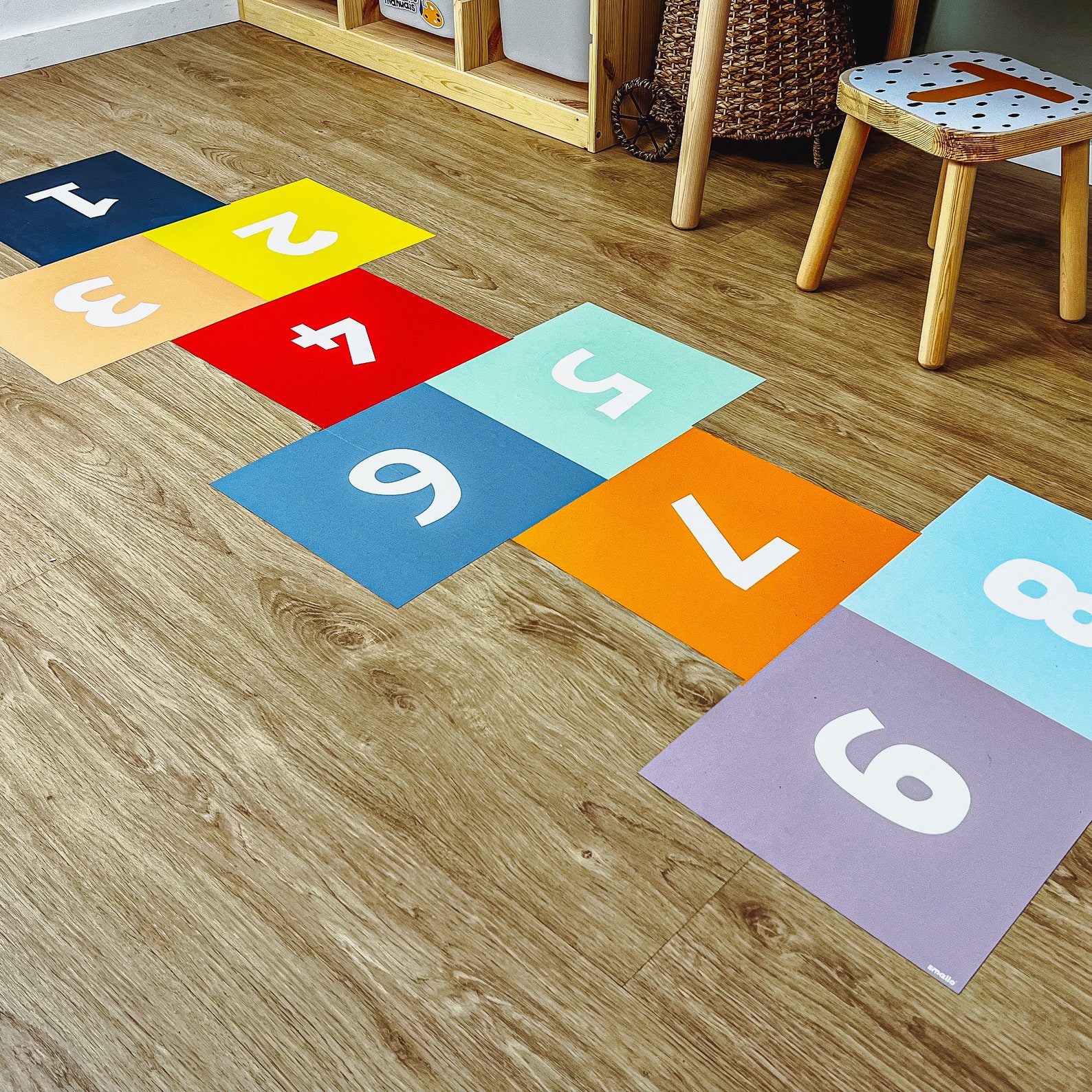 Hopscotch Decal Colored Hopscotch Sticker Hopscotch Game Vinyl Decal ...