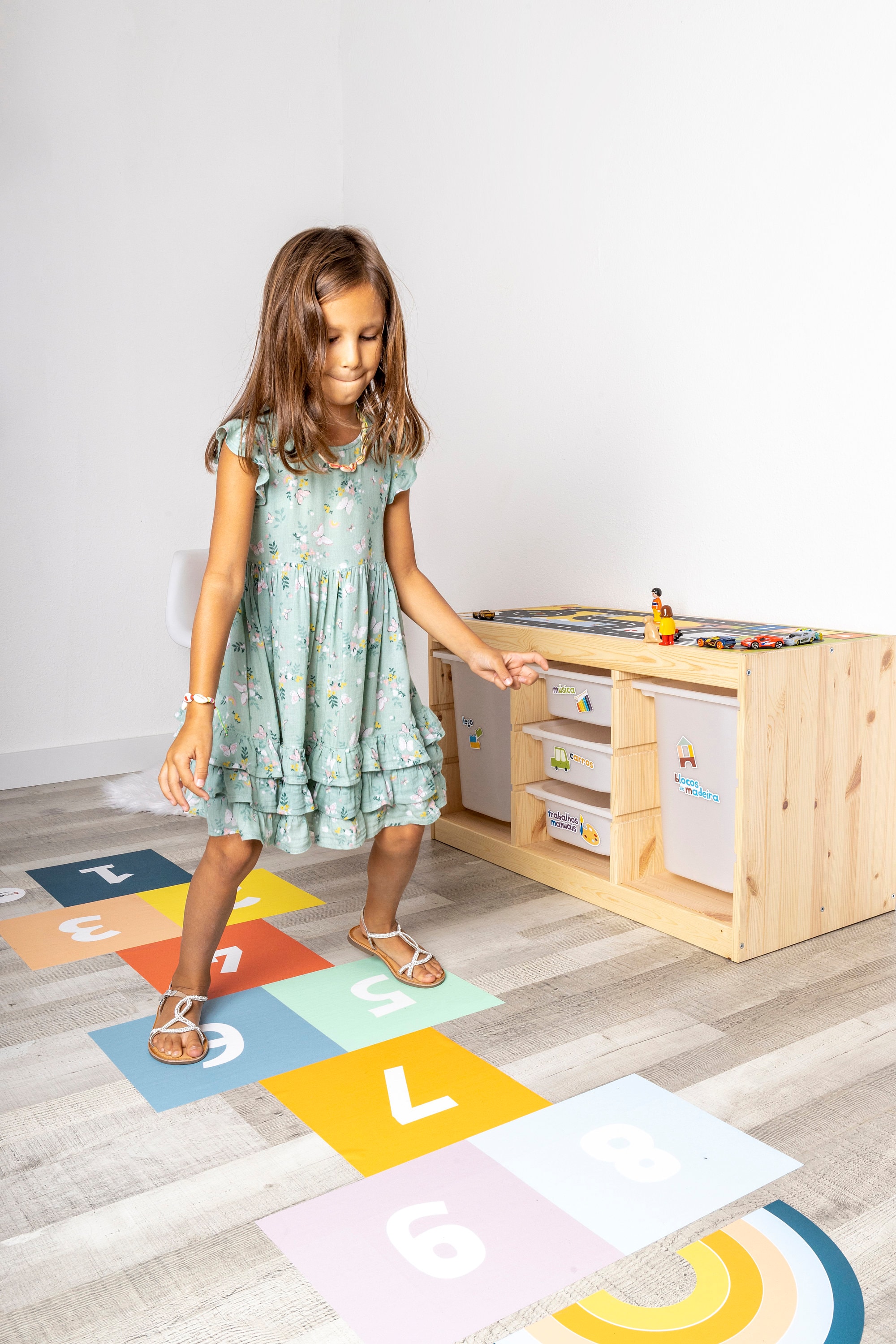 Hopscotch Decal Colored Hopscotch Sticker Hopscotch Game Vinyl Decal ...