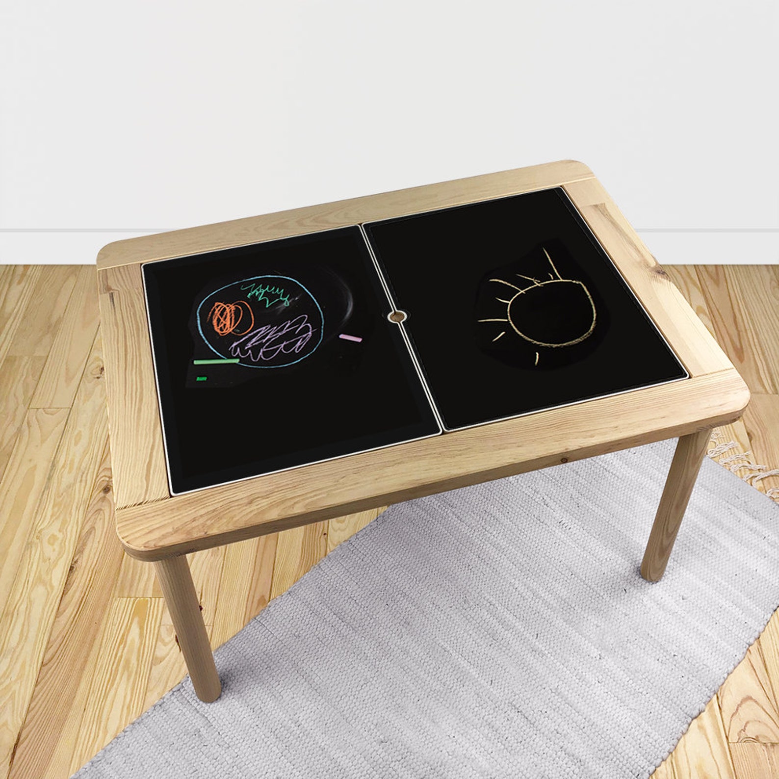 IKEA Flisat Table Slate Sticker IKEA Table Blackboard Sticker Vinyl ...