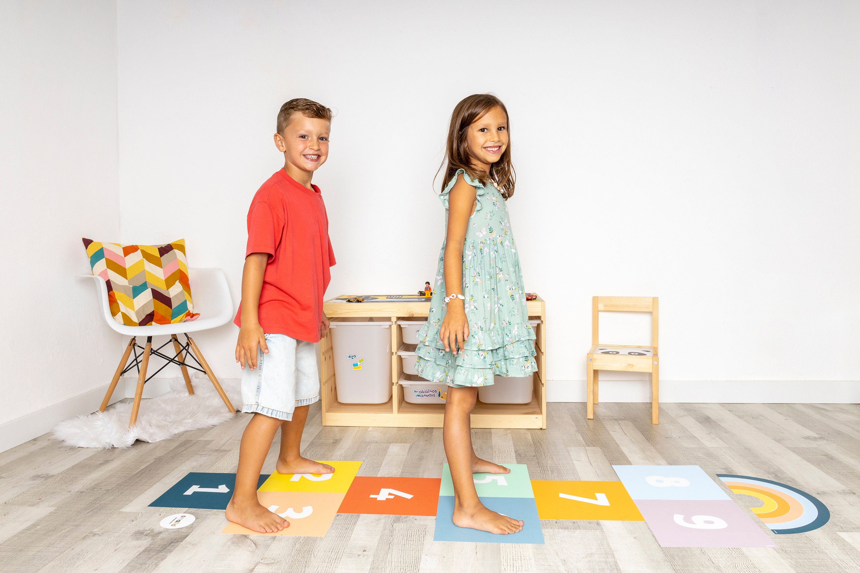 Hopscotch Decal Colored Hopscotch Sticker Hopscotch Game Vinyl Decal ...