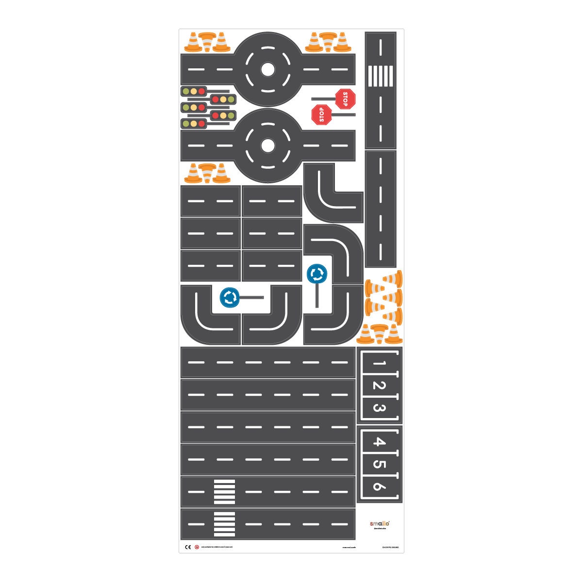 Kids Roads Decal Race Track Floor Sticker Vinyl - Etsy