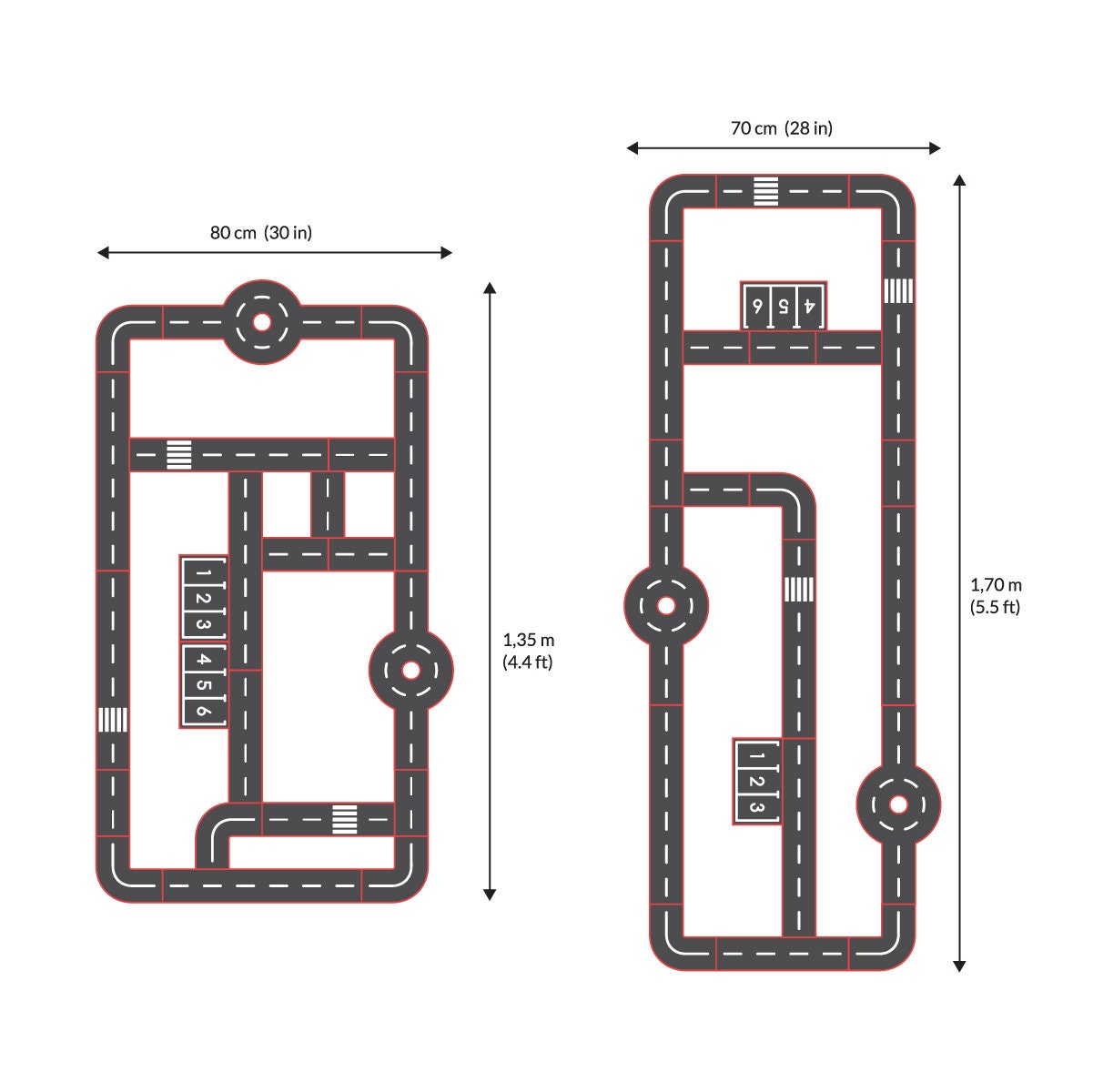 Kids Roads Decal Race Track Floor Sticker Vinyl - Etsy