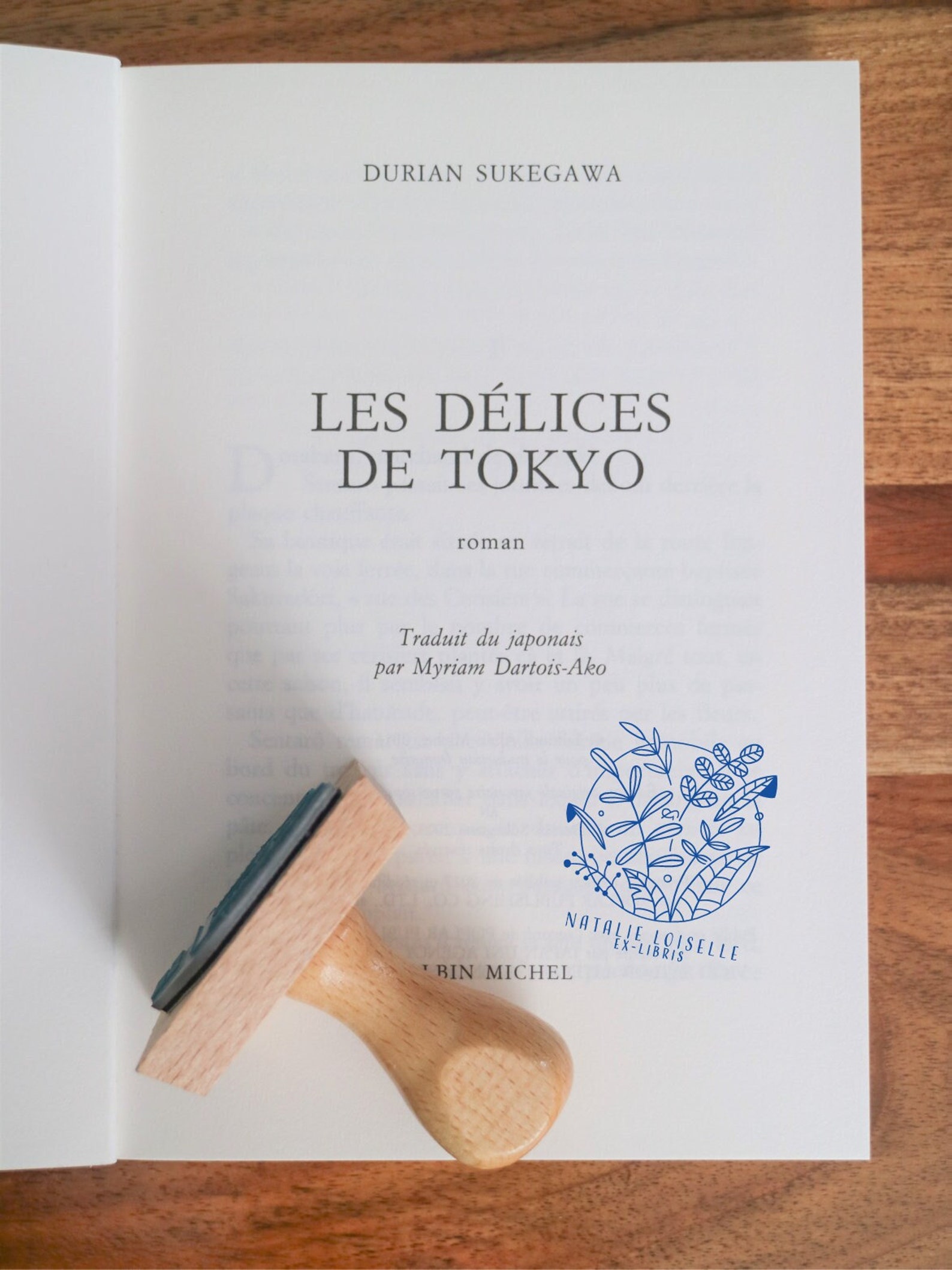 Plant Ex-libris Personalized Stamp Book Stamp Ex Libris Stamp ...