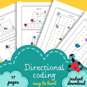 Directional Coding, Introducing Coding, Coding for Kids, Copying Arrows, Coding Worksheets, Kids ...