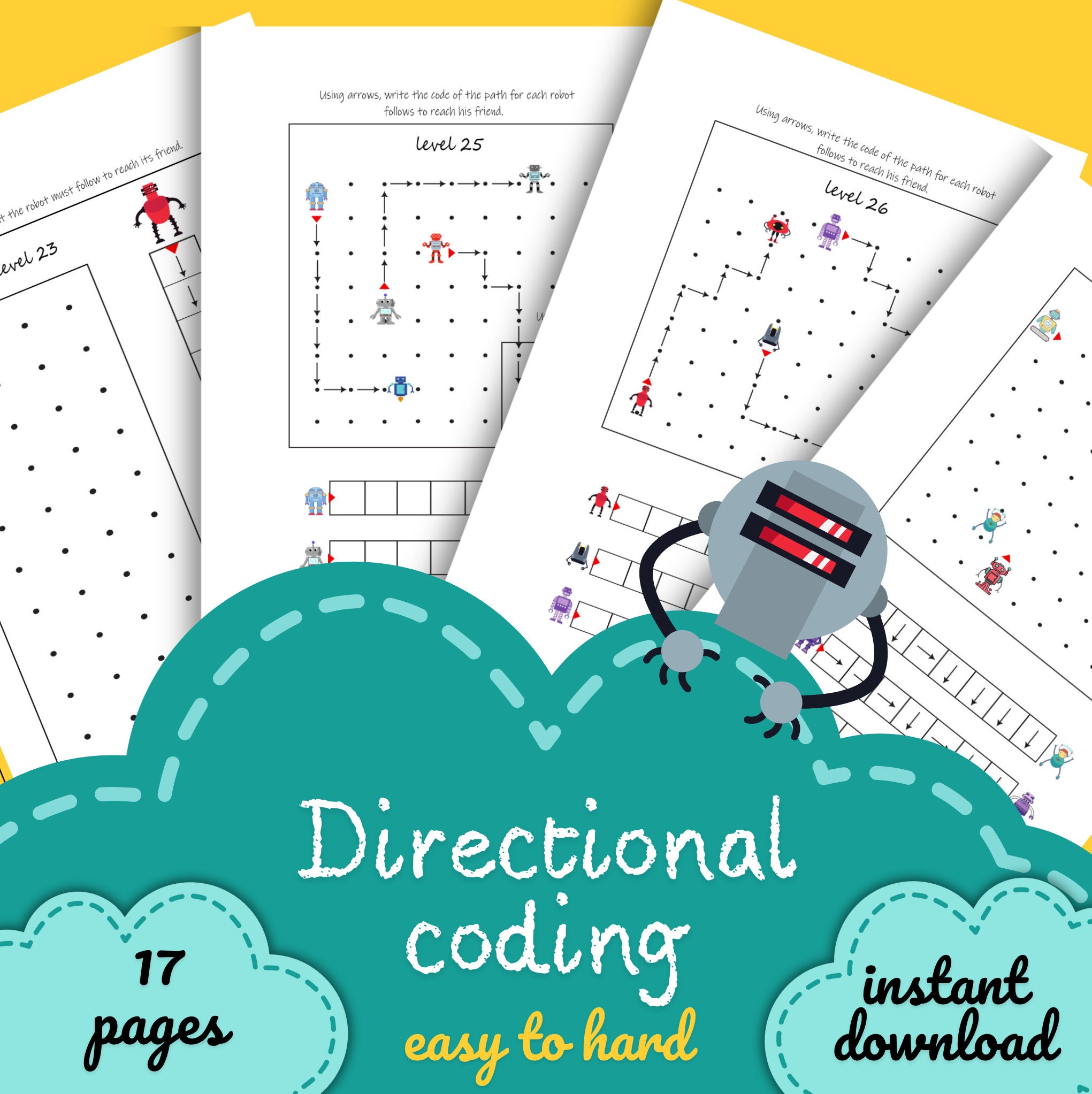 Directional Coding, Introducing Coding, Coding for Kids, Copying Arrows ... Directional Coding, Introducing Coding, Coding for Kids, Copying Arrows ...