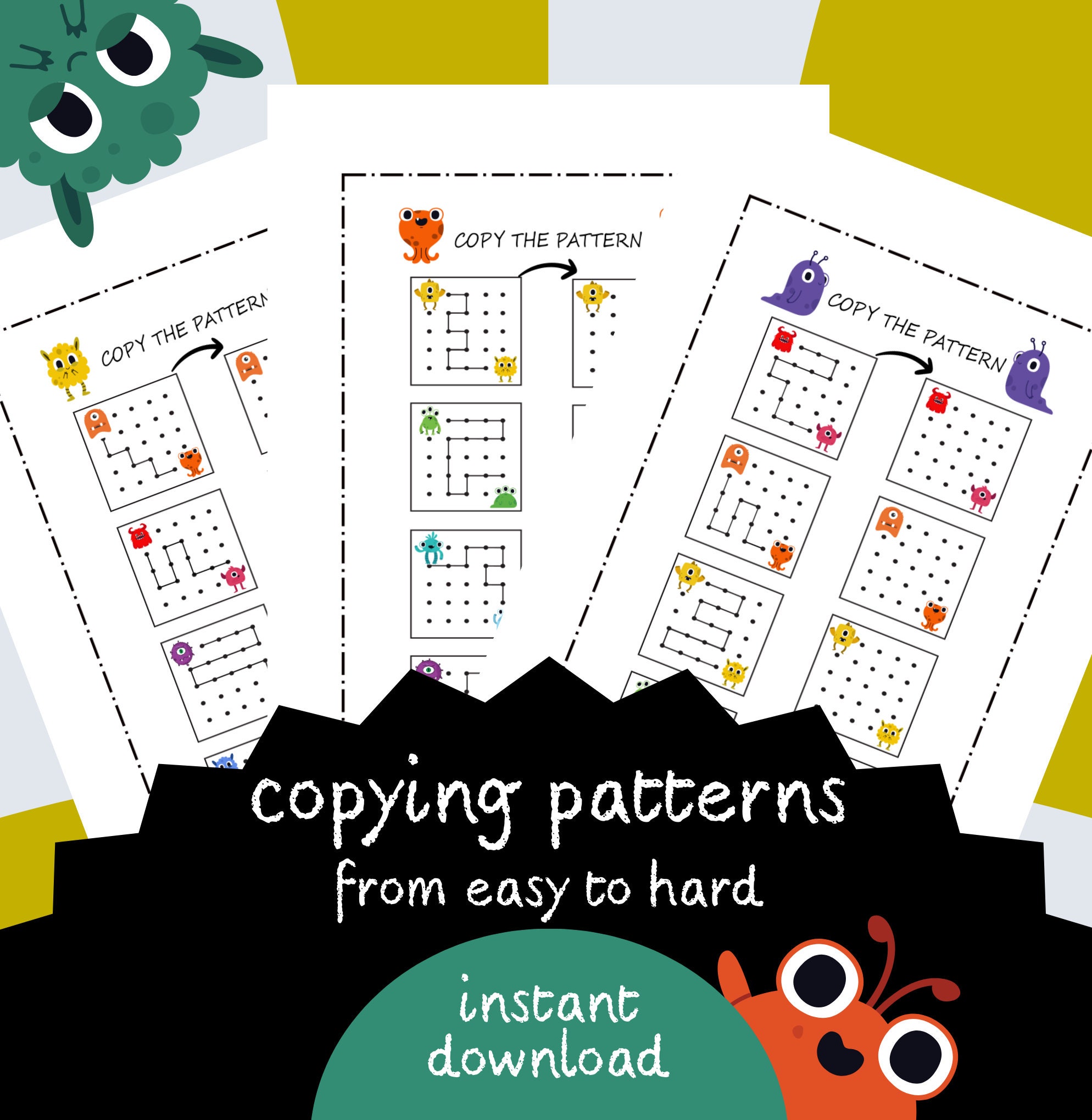 Introducing Coding, Coding for Kids, Copying the Dots and Arrows, Coding Worksheets, Kids ...