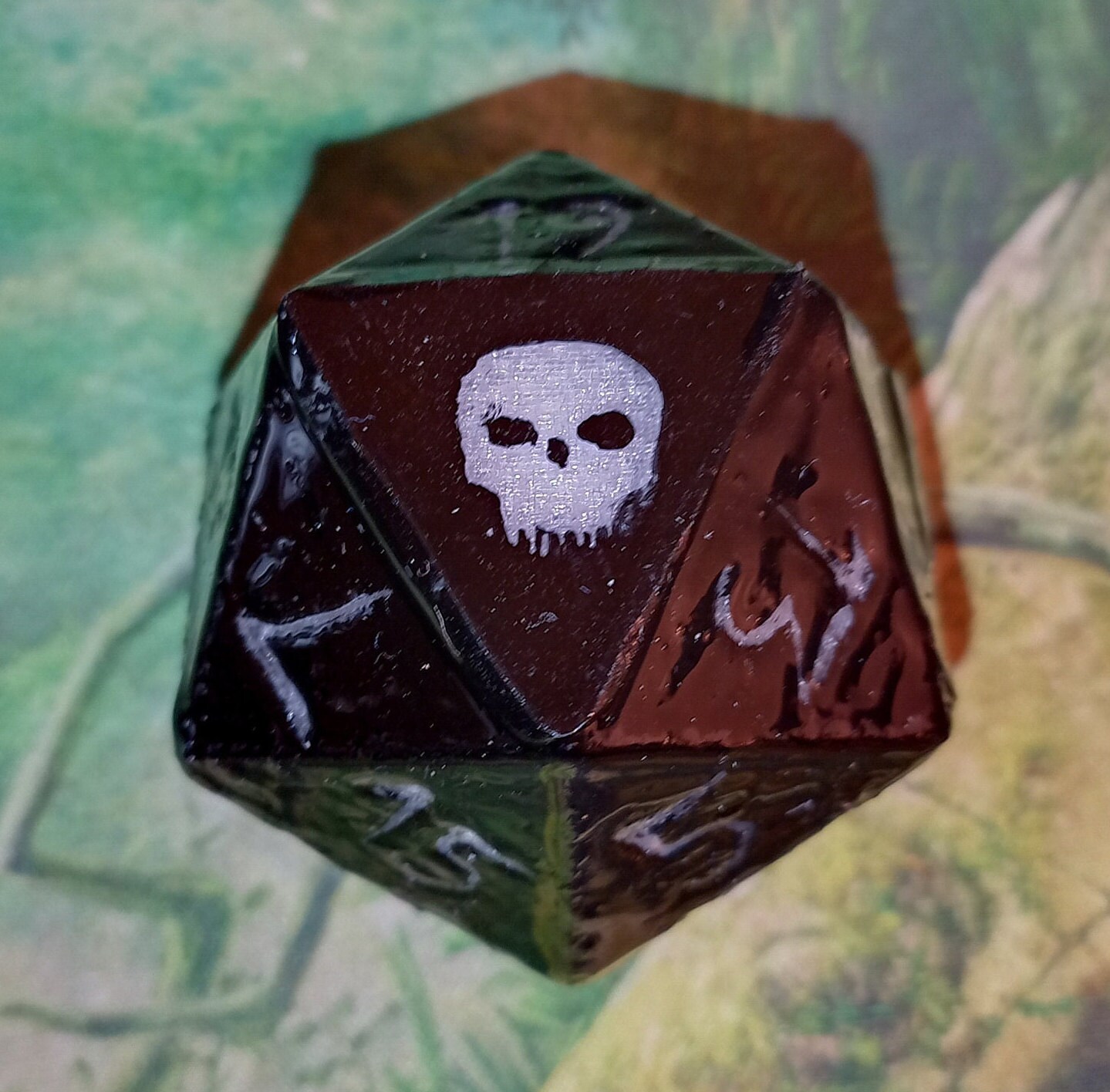 Spooky Light up D20 Dungeons and Dragons Custom 20 Sided - Etsy