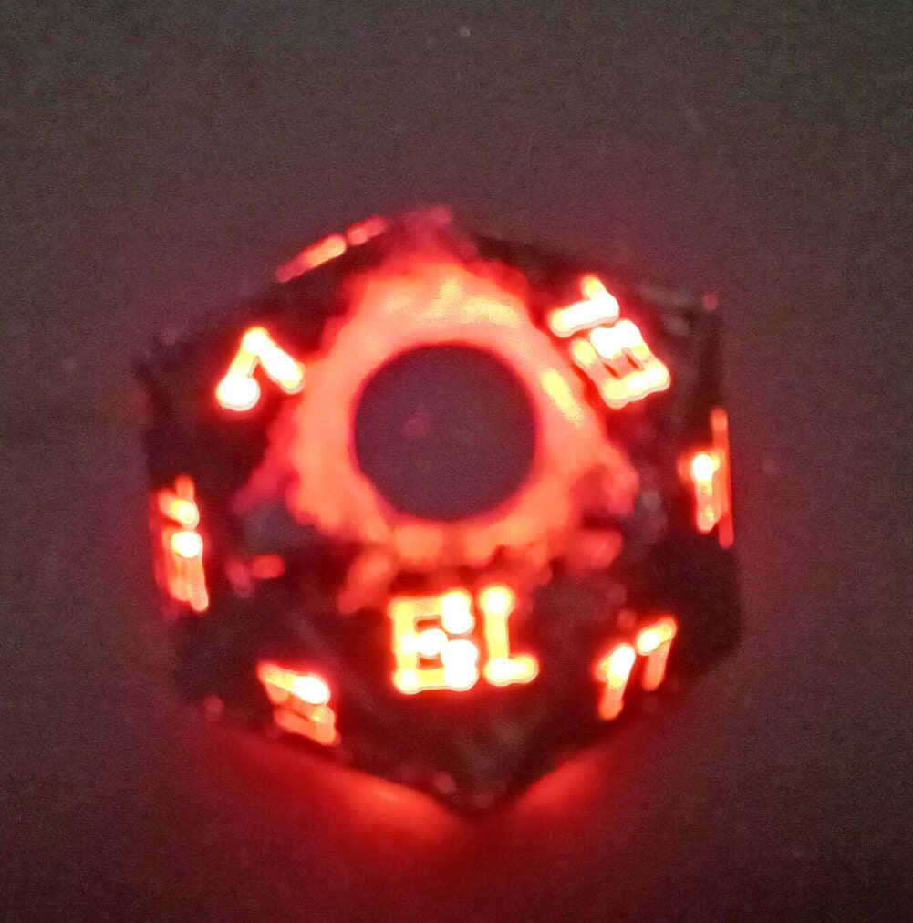 Light up D20 Dungeons and Dragons Custom 20 Sided Gaming - Etsy UK