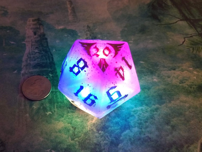 D&D Light Up D20 | Etsy