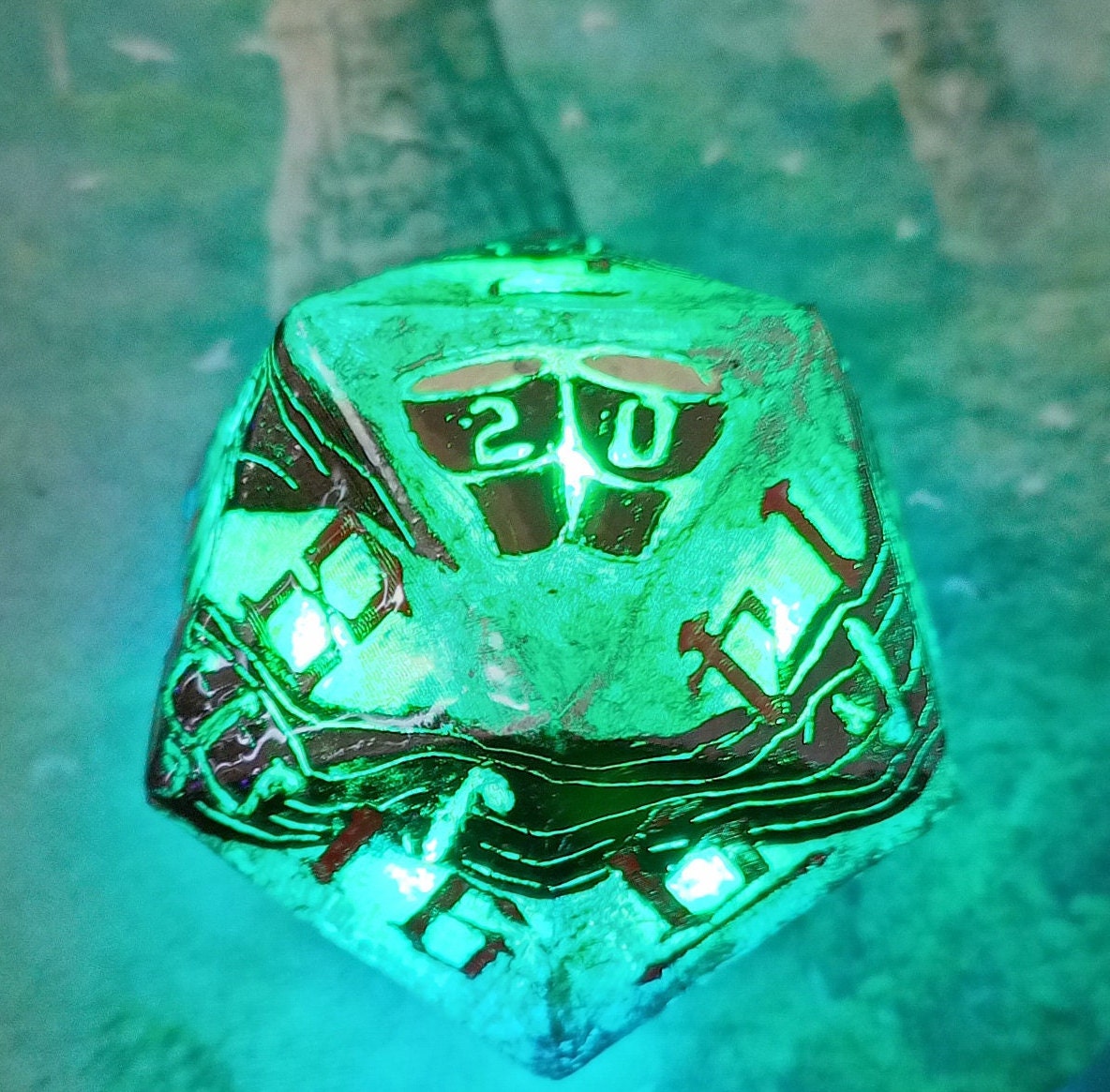Light up D20 Dungeons and Dragons Custom 20 Sided Gaming - Etsy UK