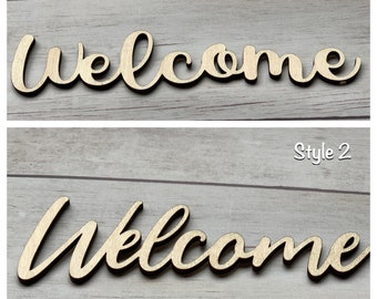 Welcome Word Cutout | Etsy