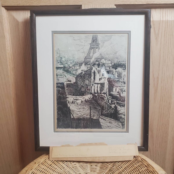 Paris Etching - Etsy