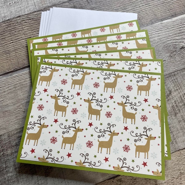 Bulk Reindeer Cards - Etsy