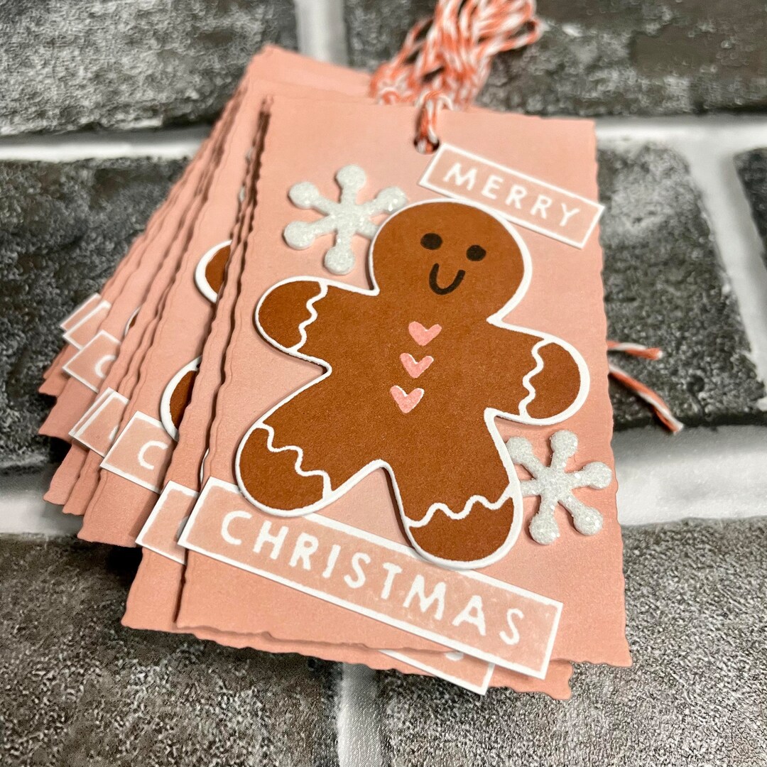 Gingerbread Men Christmas Gift Tags 10 Count Christmas Goodie Bag Tags ...