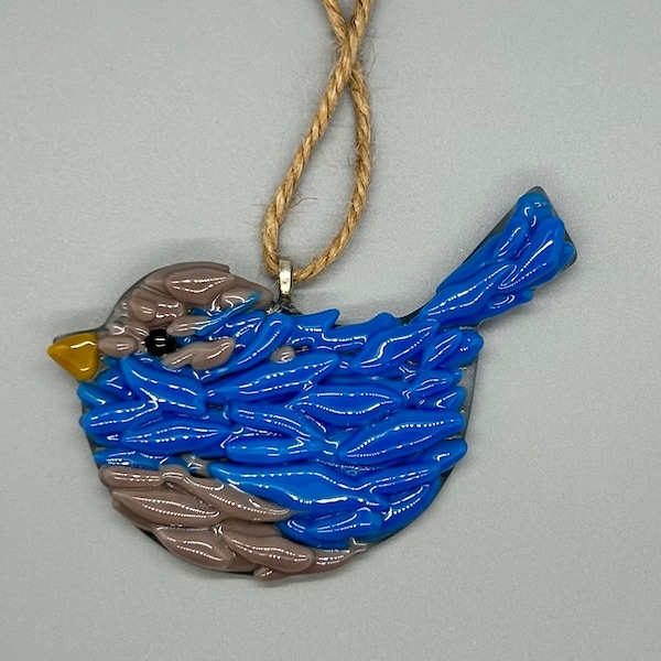 Fused Glass Bird - Etsy