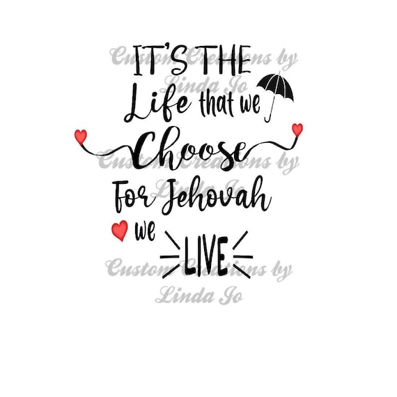 Life That We Choose SVG Cricut Cut File | Etsy