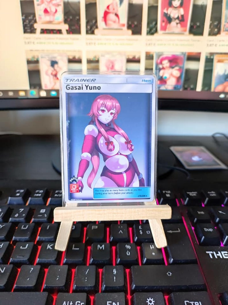 Card Carte Custom Pokemon Trainer Sexy Gasai Yuno Etsy France