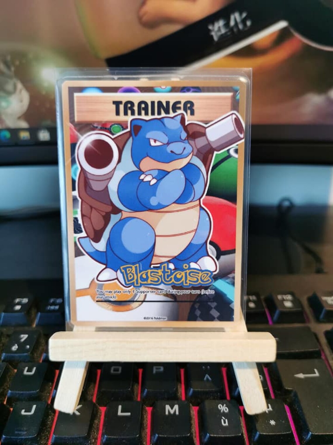 Card / Carte / Custom Pokemon Trainer Blastoise | Etsy