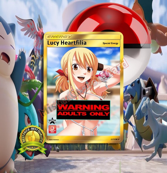 Card Carte Custom Pokemon Trainer Sexy Lucy Etsy