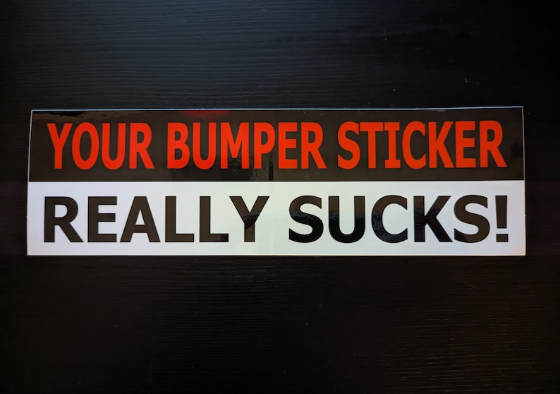 BUMPER STICKER - Etsy