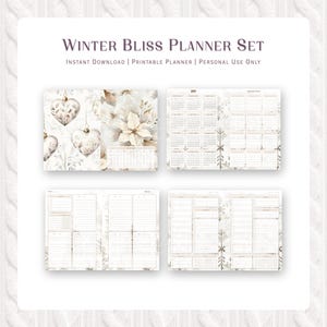A5 SIZE Winter Bliss Planner Set Jan 2025 - Etsy