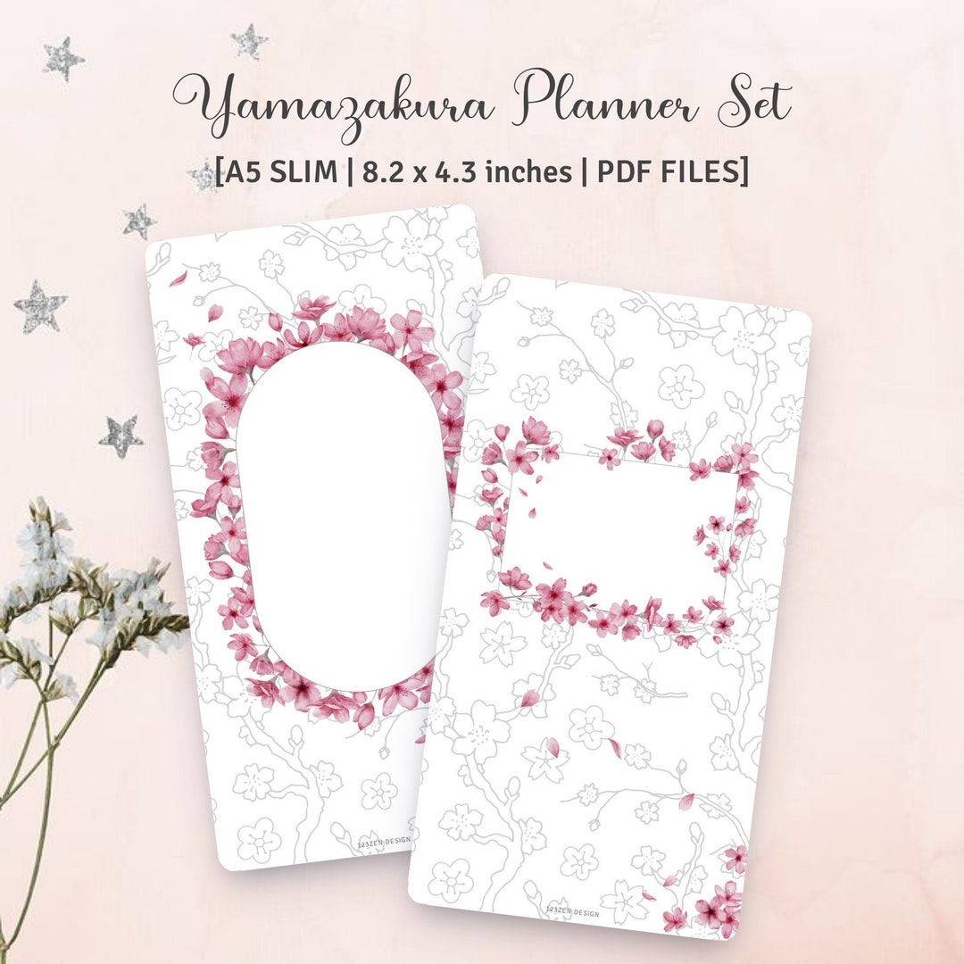 A5 SLIM SIZE - Yamazakura Planner Set of 6 - Etsy