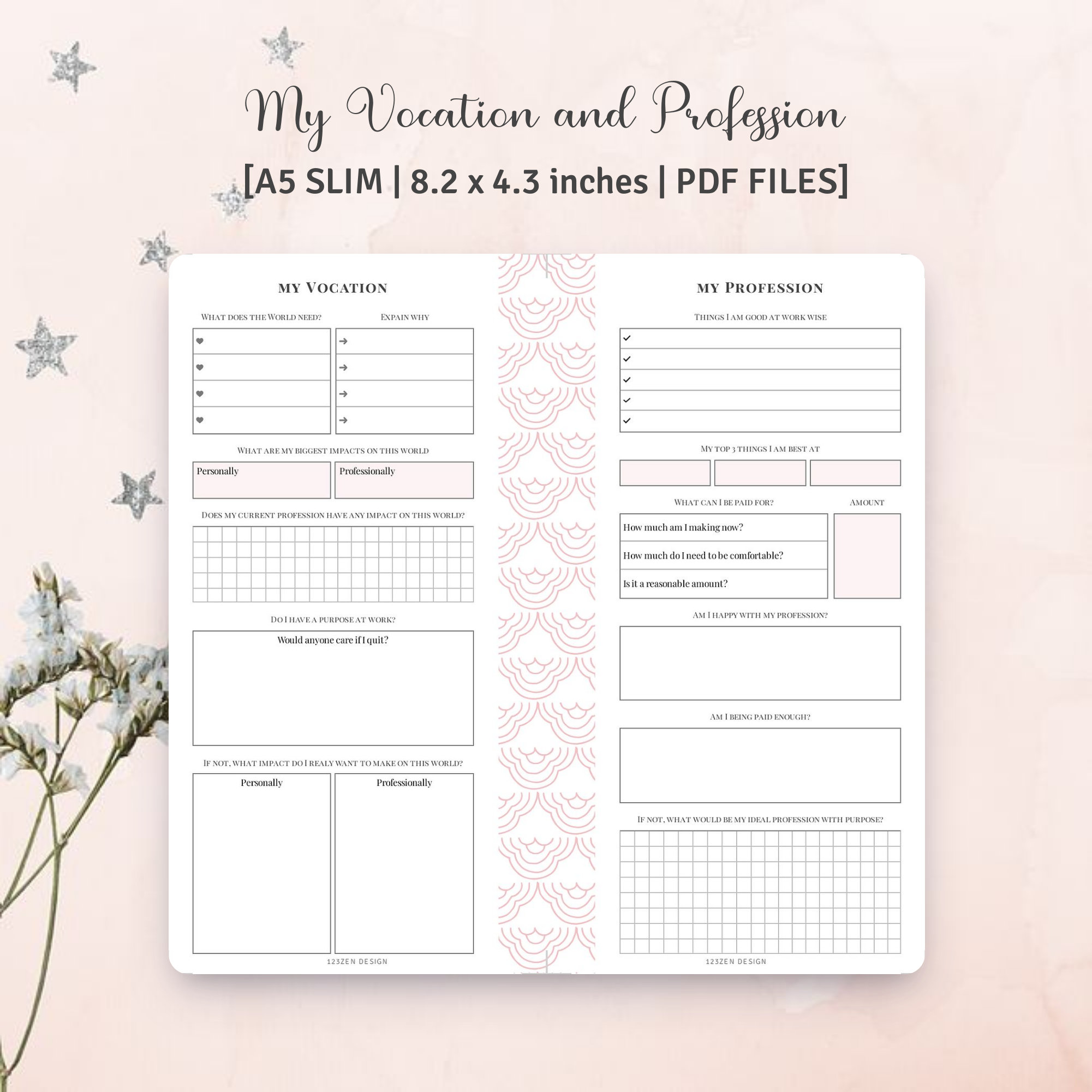 A5 SLIM SIZE Interactive Planner: Finding My Ikigai - Etsy